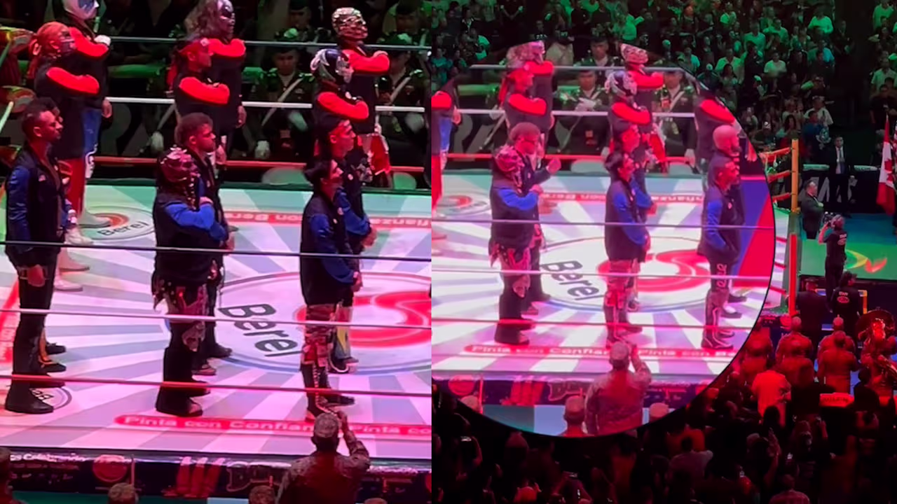 El increíble gesto que The Beast Mortos hizo en el Himno de México en ...