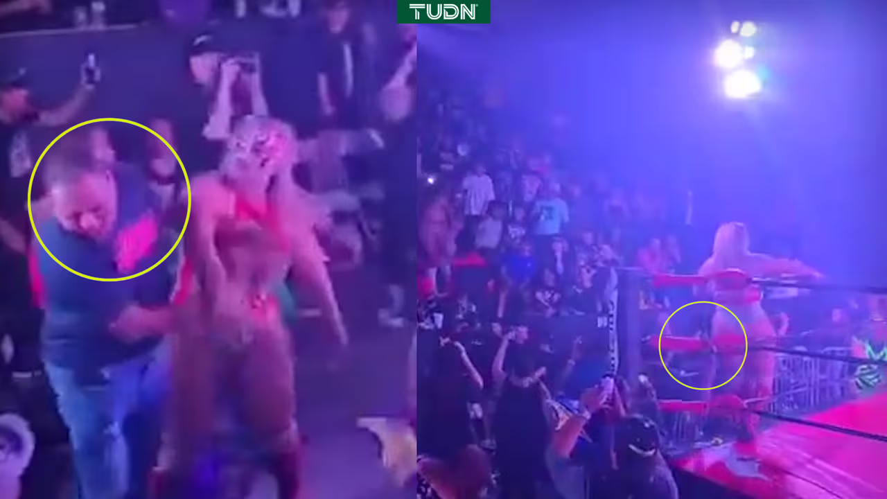 Luchadora 'La Hiedra' confronta acosador en plena función lucha libre ...