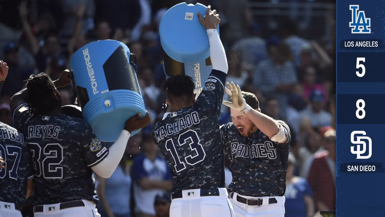 Padres dejaron tendidos a los Dodgers con Grand Slam de Renfroe | TUDN ...