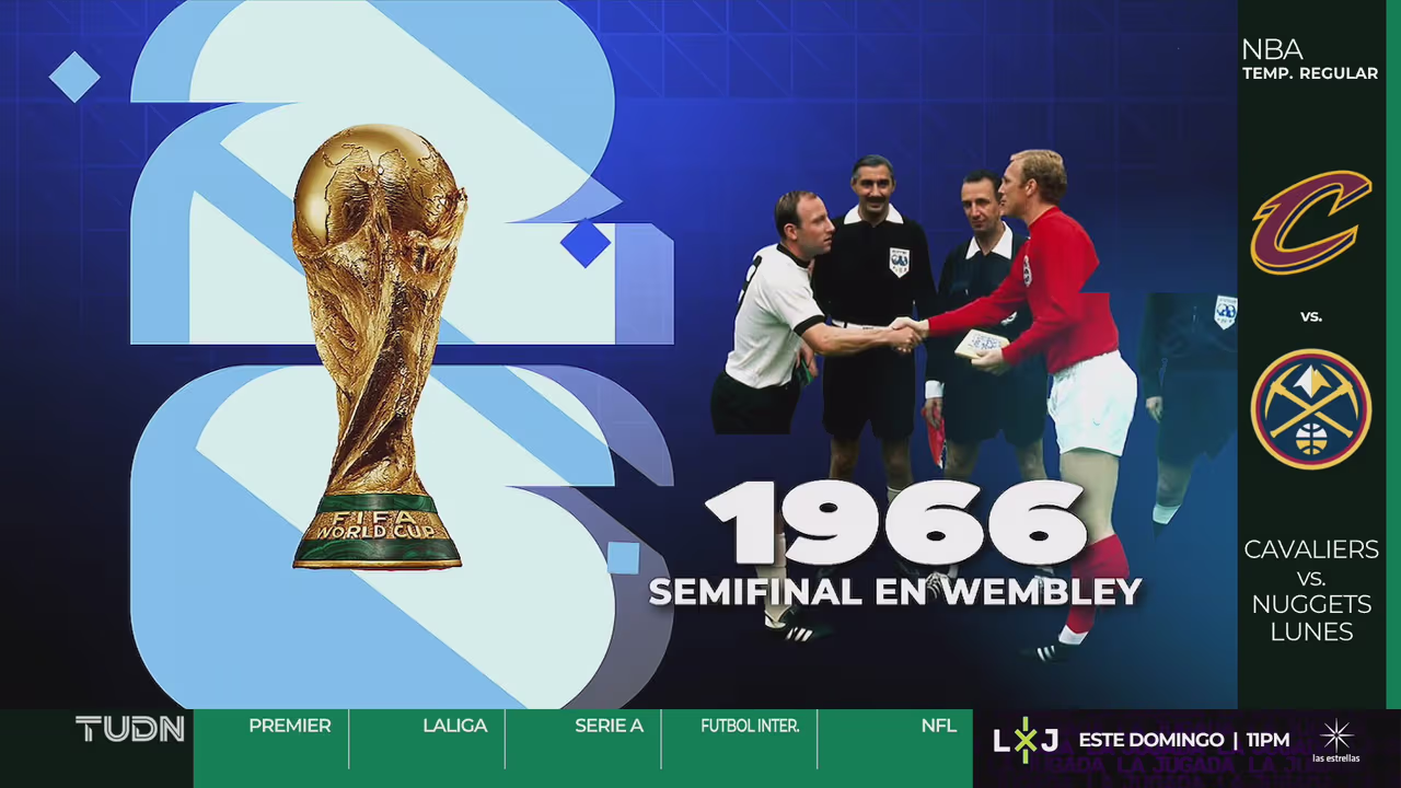 El histórico partido de semifinales del Mundial de Inglaterra 1966 ...