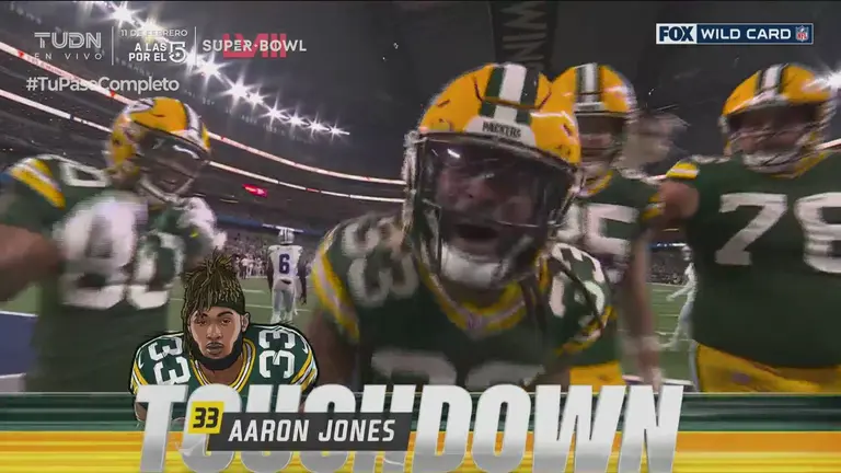 ¡Jones X3! Aaron convierte el touchdown para Green Bay | TUDN NFL | TUDN