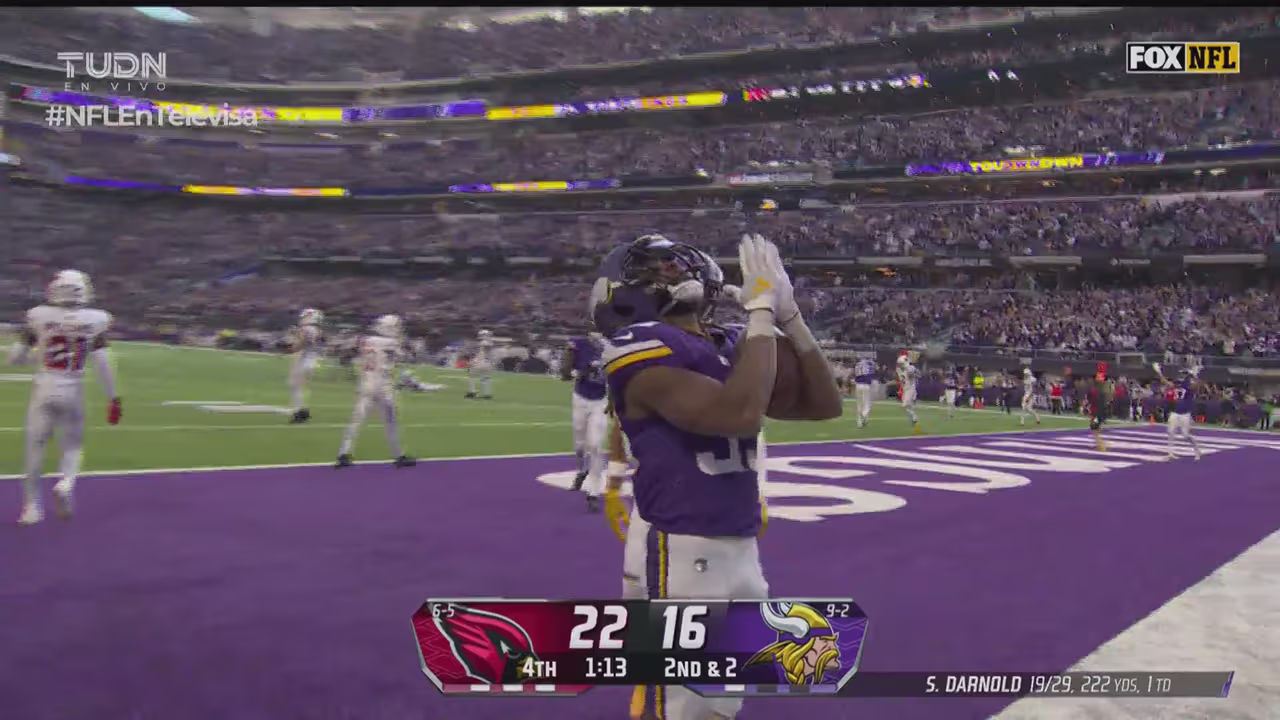 ¡Minnesota está en el partido! TD de Aaron Jones | TUDN NFL | TUDN