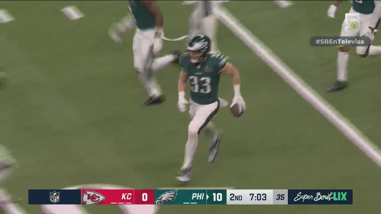 ¡Regalo de cumpleaños a Cooper DeJean! Pick six de Eagles | TUDN ...