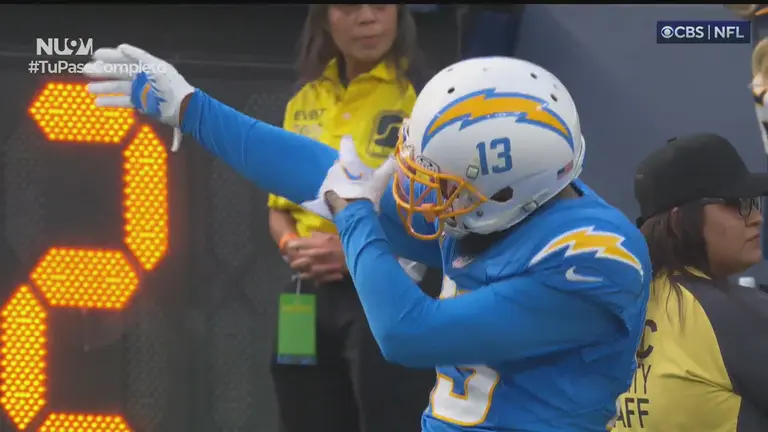 ¡Responden los Chargers! Allen anota con el pase de Herbert | TUDN ...