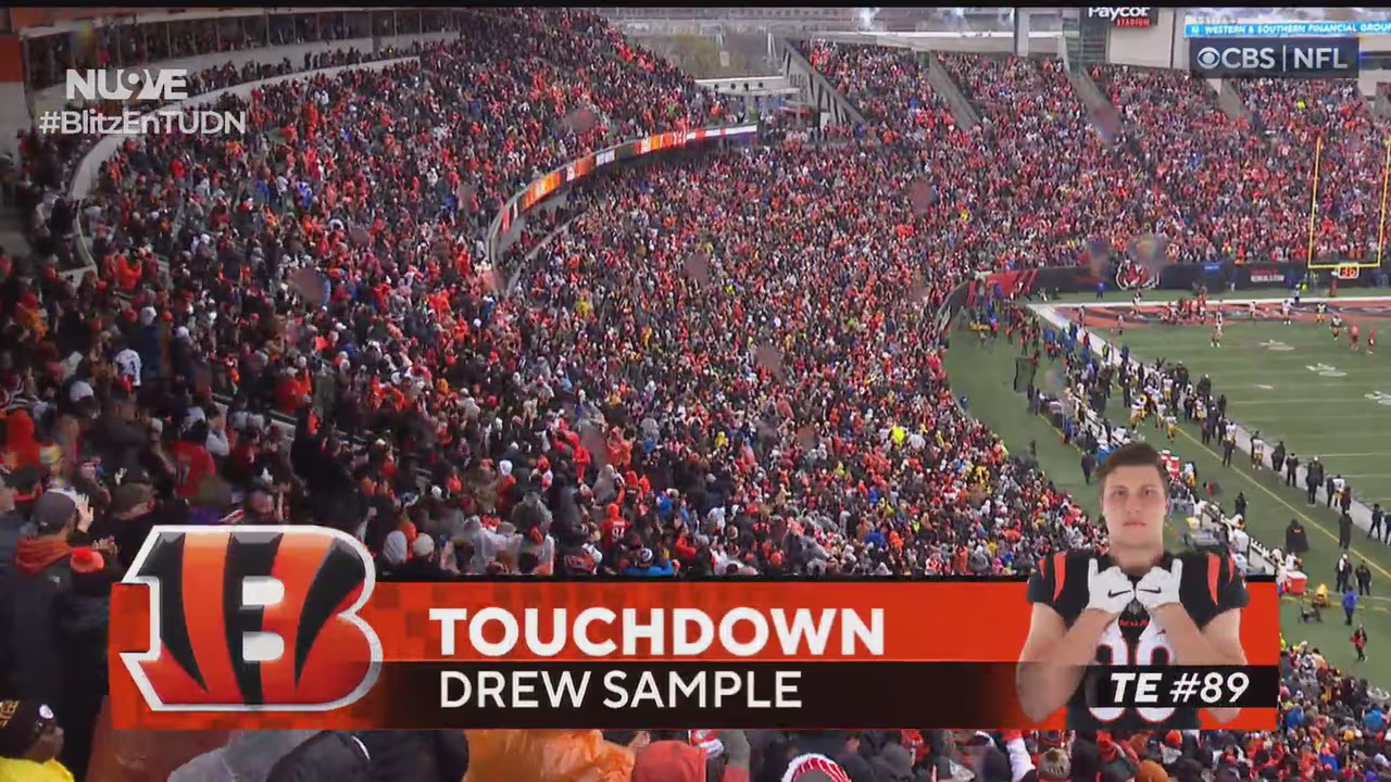 ¡TD de los Bengals! Sample, por la vía aérea | TUDN NFL | TUDN