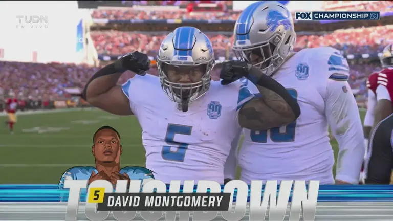 ¡TD Lions! Montgomery lleva el ovoide al touchdown por tierra | TUDN ...