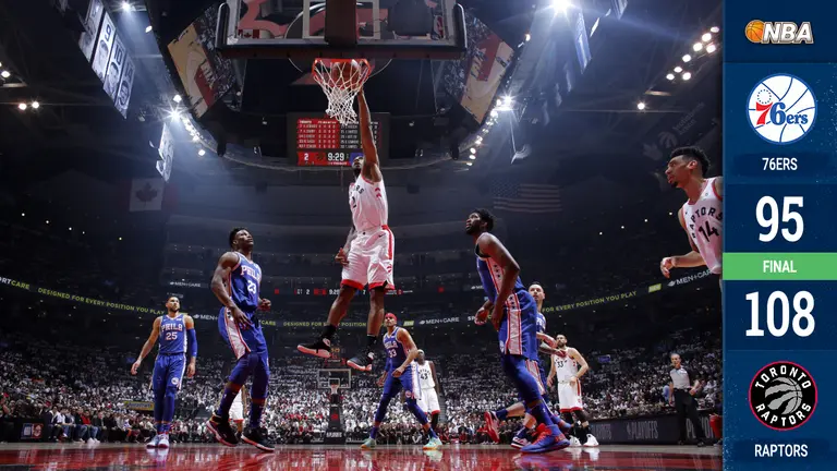 ¡Para la historia! Leonard no tiene piedad de los Sixers y Raptors se adelantan en Playoffs ...