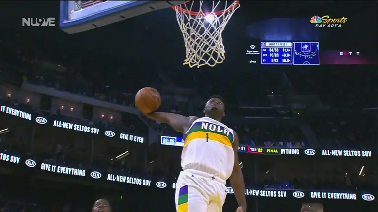 Golden State Warriors vs New Orleans Pelicans: Zion Williamson realiza ...