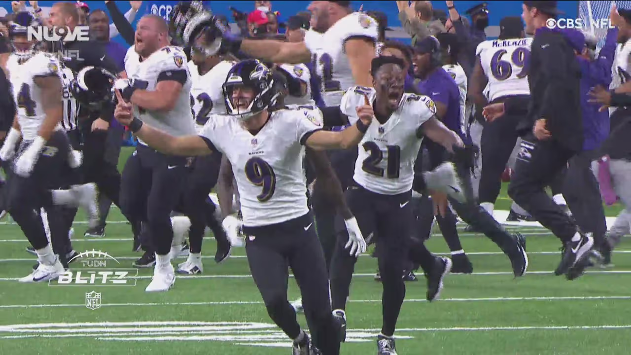 ¡66 yardas! Justin Tucker conecta el gol de campo más largo en la ...