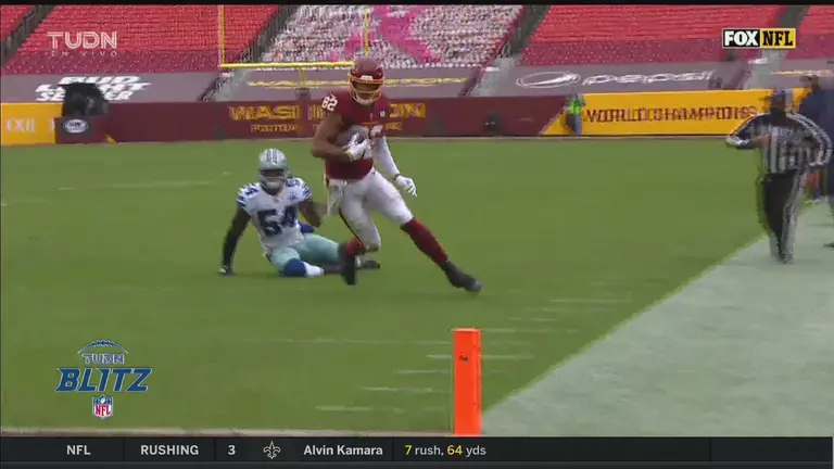 ¿Cómo lo hizo? Logan Thomas rompe una tacleada y logra el TD | TUDN ...