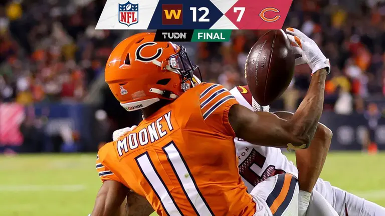 Darnell Mooney se quedó a centímetros y Bears pierden ante Commanders ...