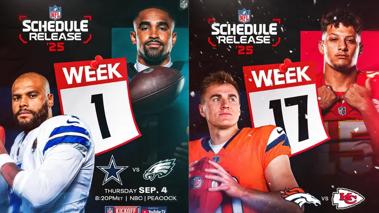 Eagles vs. Cowboys será el duelo que abrirá la temporada 2025 de la NFL ...