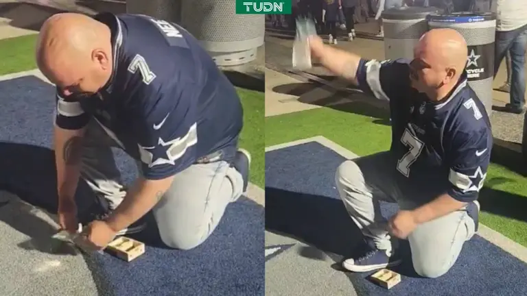 Fan de Cowboys esparce cenizas de su primo en estadio de Dallas | TUDN ...