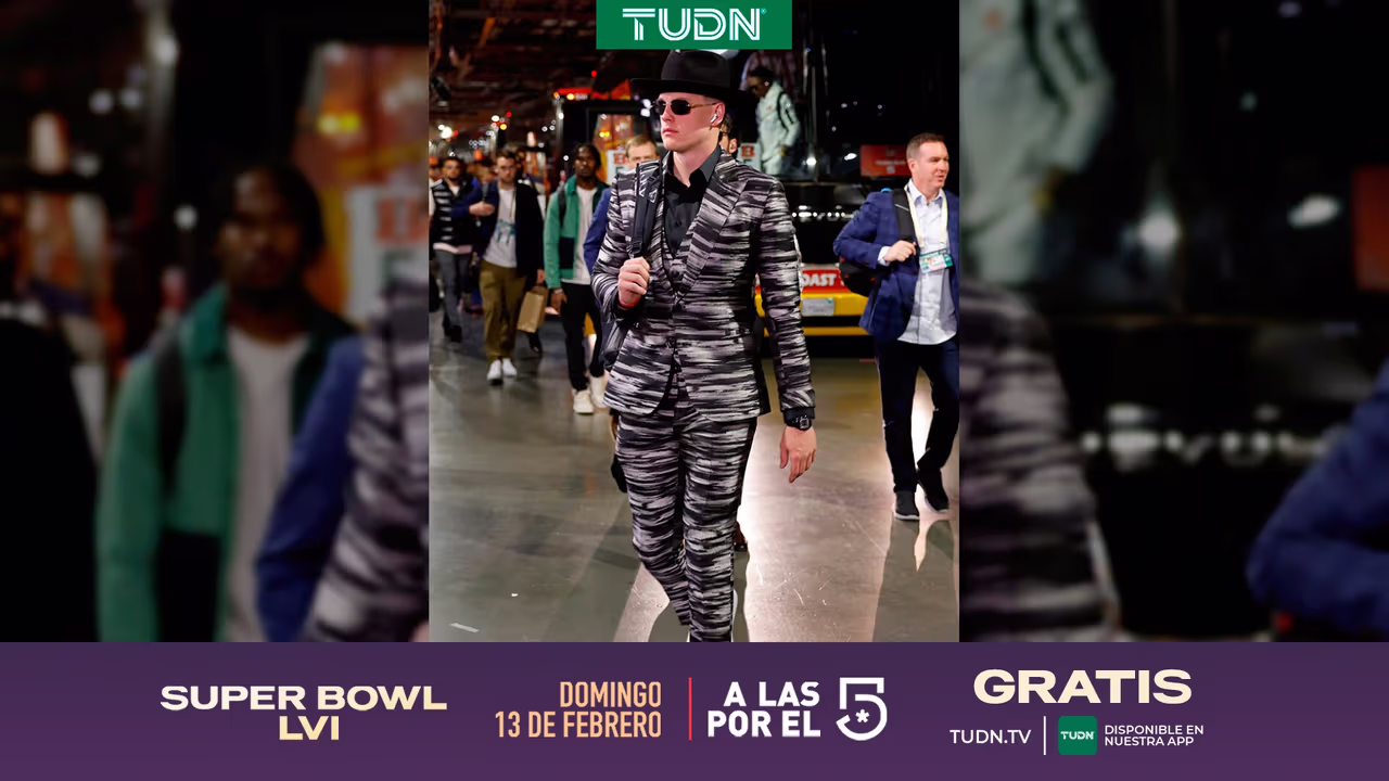 Joe Burrow impone tendencia con su traje para el Super Bowl LVI | TUDN ...