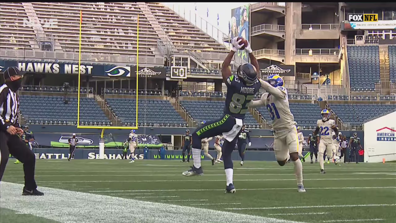¡Jugadón de los Seahawks! Wilson lanza un 'cohete' a David Moore | TUDN ...