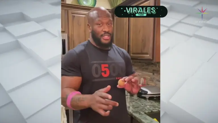 Video viral: ¡La máquina Harrison! James rompió un huevo con sus bíceps ...