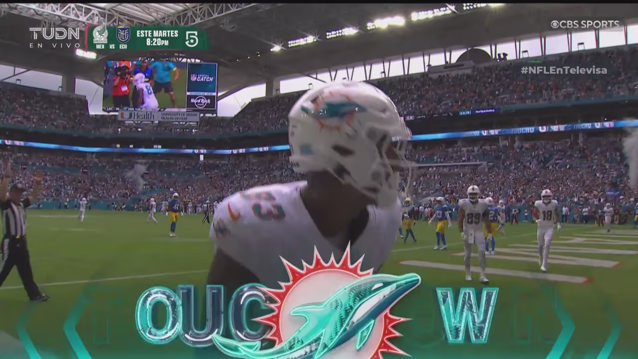 ¿Le alcanza a Dolphins? Touchdown de Waller vía Tagovailoa | TUDN NFL ...