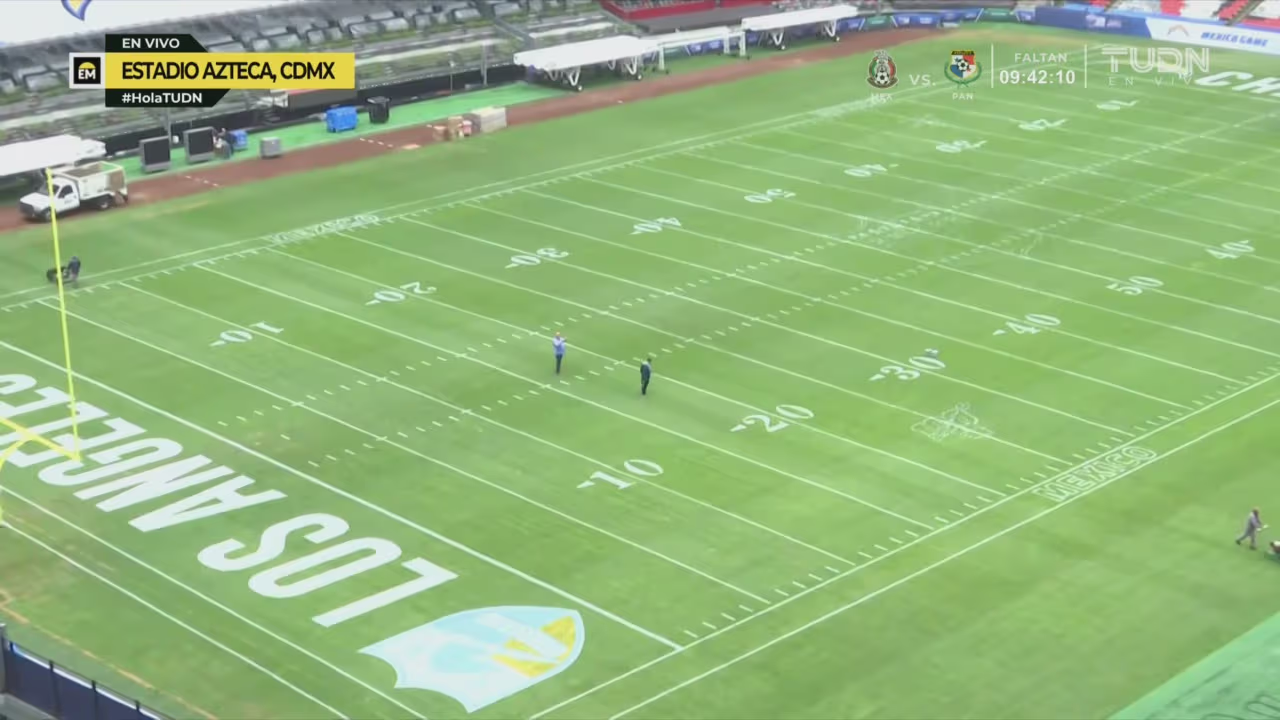 Ultiman detalles en el Estadio Azteca para el Chiefs vs Chargers | TUDN ...